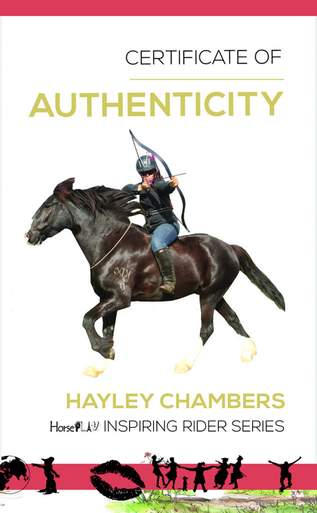 Limited Edition Inspiring Rider Certificate – HAYLEY CHAMBERS - HorsePLAY